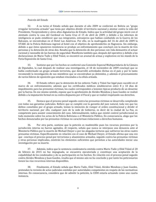 INFORME DE ADMISIBILIDAD MARIO FRANCISCO TADIC ASTORGA Y OTROS BOLIVIA ...