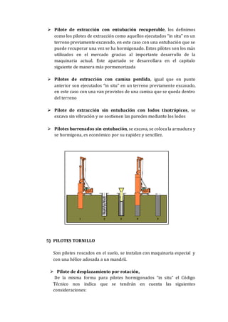 Cimentaciones Profundas con Pilotes | DOCX