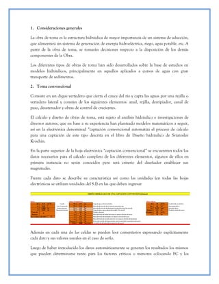 Informe de hidráulica (Calculo de captaciones) | PDF