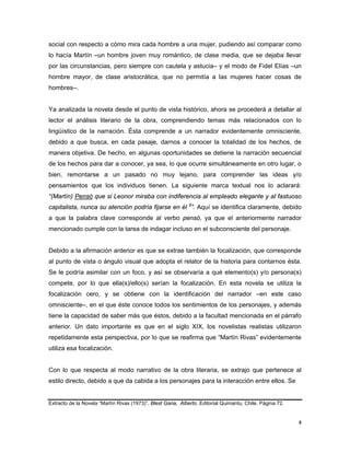 Informe de Lectura "Martín Rivas" | PDF