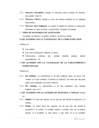 muestreo de aceptación | DOCX