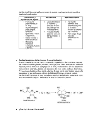 ¡Vitamina C! | DOCX