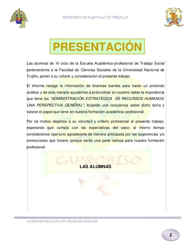 Informe De Recursos Humanos