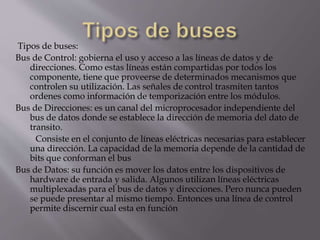Informe sobre Buses informaticos | PPTX