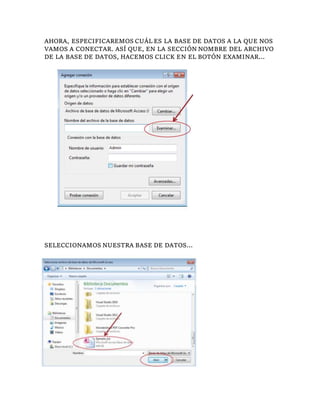 Base de Datos Desde Visual BASIC 6.0 | DOCX