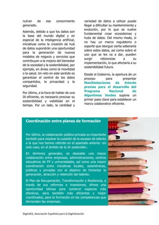 ALGORITMOS VERDES: 10 retos para el desarrollo de la Inteligencia ...