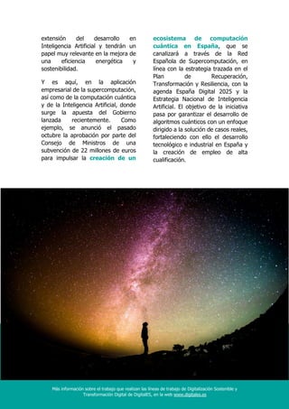 ALGORITMOS VERDES: 10 retos para el desarrollo de la Inteligencia ...