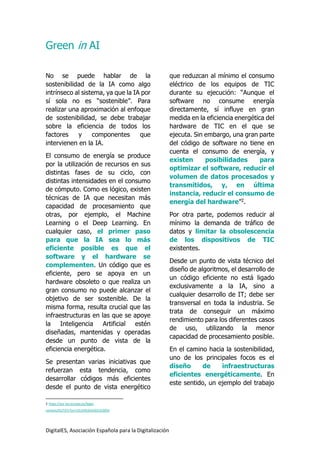 ALGORITMOS VERDES: 10 retos para el desarrollo de la Inteligencia ...
