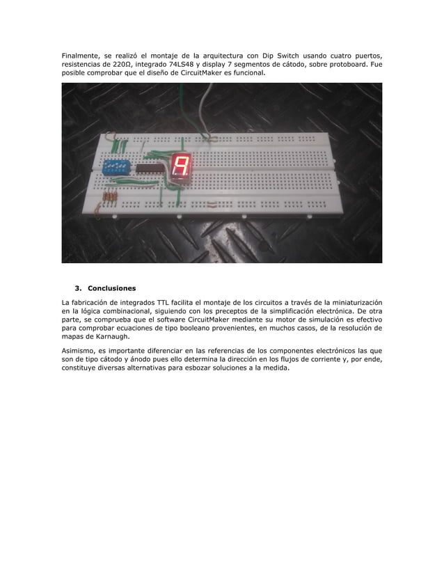 Informe display 7 segmentos | PDF | Computer Peripherals | Computing