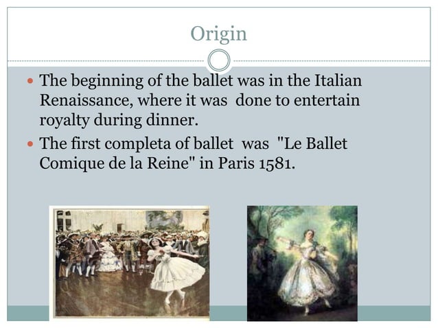 Historia del ballet | PPT