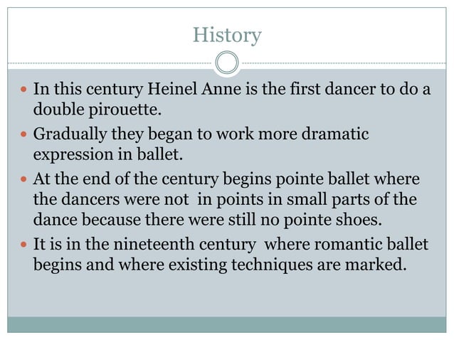 Historia del ballet | PPT