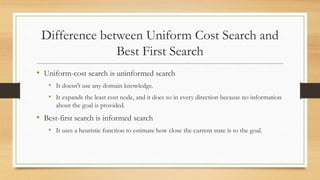 Informed Search by the artificial intelligence | PPT