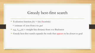 Informed Search by the artificial intelligence | PPT