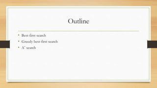 Informed Search by the artificial intelligence | PPT