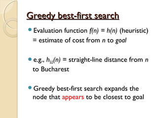Informed search (heuristics) | PPT