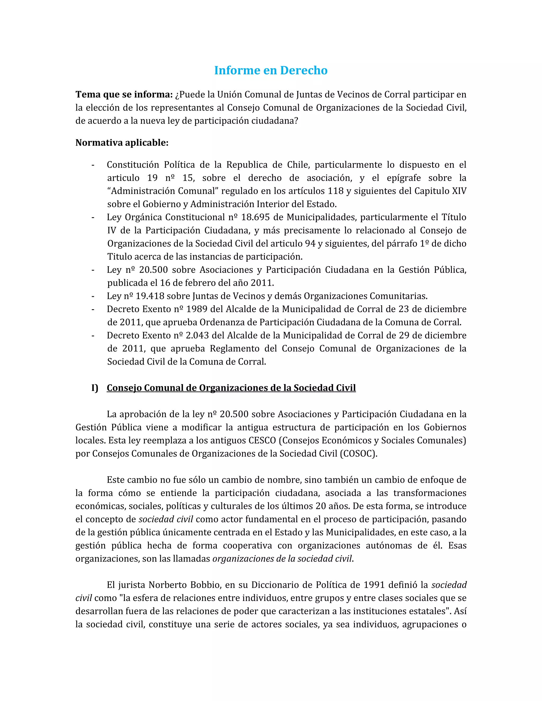 Informe en derecho | PDF