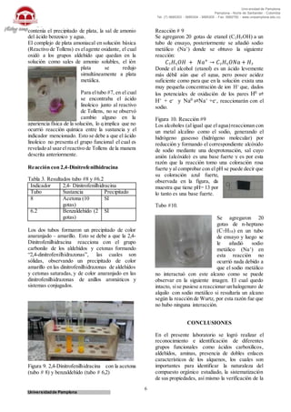 identificacion de grupos funcionales organico | DOCX