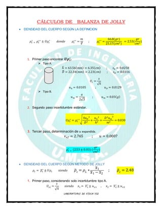 Informe fis 102 lab. 1 (balanza de jolly) iv | DOCX
