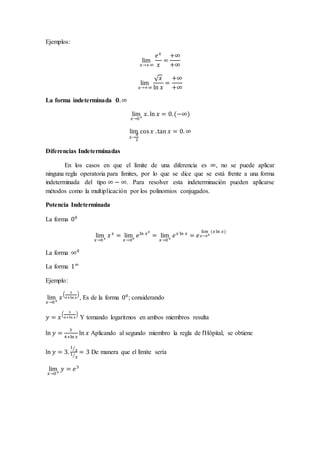 formas indeterminadas | DOCX