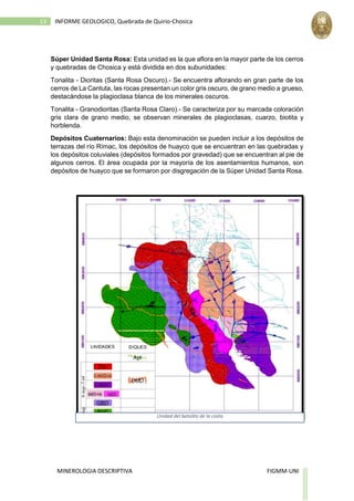 INFORME GEOLOGICO CHOSICA | PDF