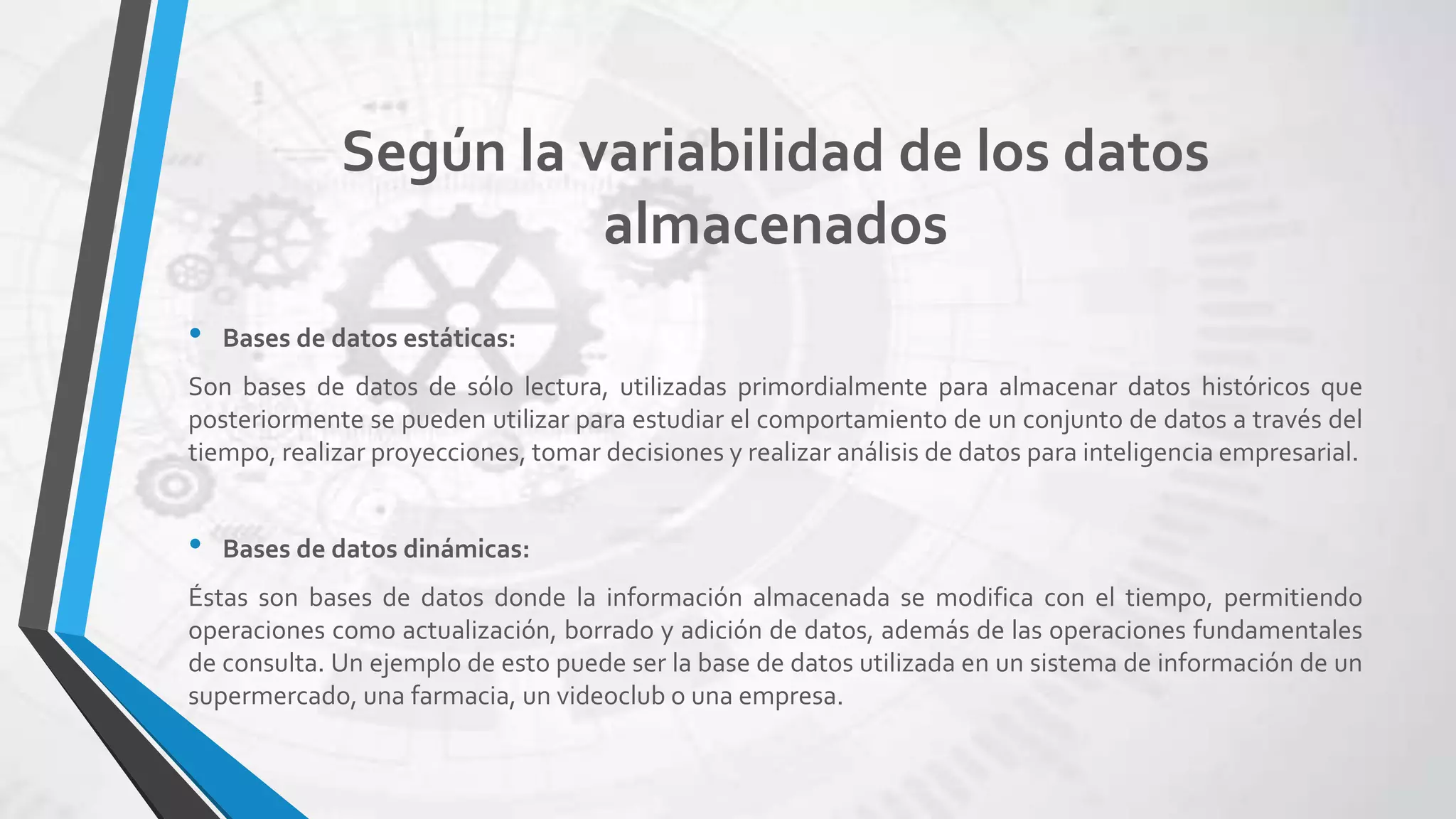 Funciones de DBA Y Tipos de base de datos | PPT