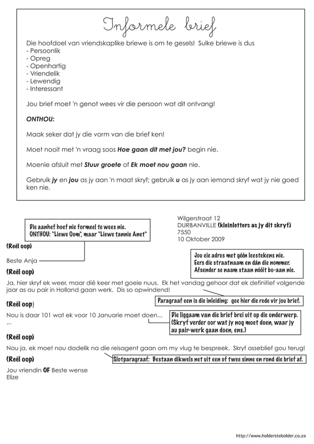 Informele brief | PDF