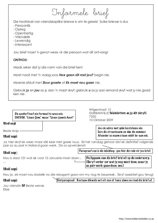Example Of Informele Brief at Zane Morrison blog Example Of Informele Brief at Zane Morrison blog