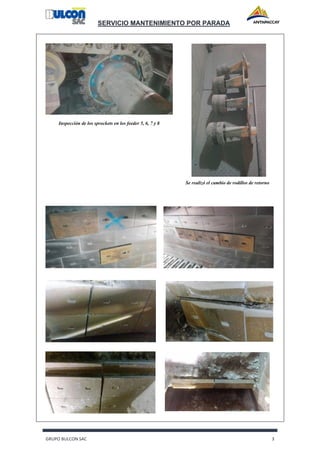 Informe mantenimiento apron feeders octubre 2017 | PDF