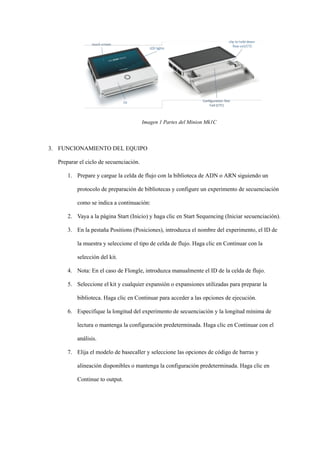 RECONOCIMIENTO DEL SECUENCIADOR DE NANOPOROS MINION MK1C | PDF