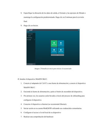 RECONOCIMIENTO DEL SECUENCIADOR DE NANOPOROS MINION MK1C | PDF