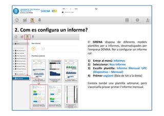 Tutorial informe mensual SIRENA | PDF