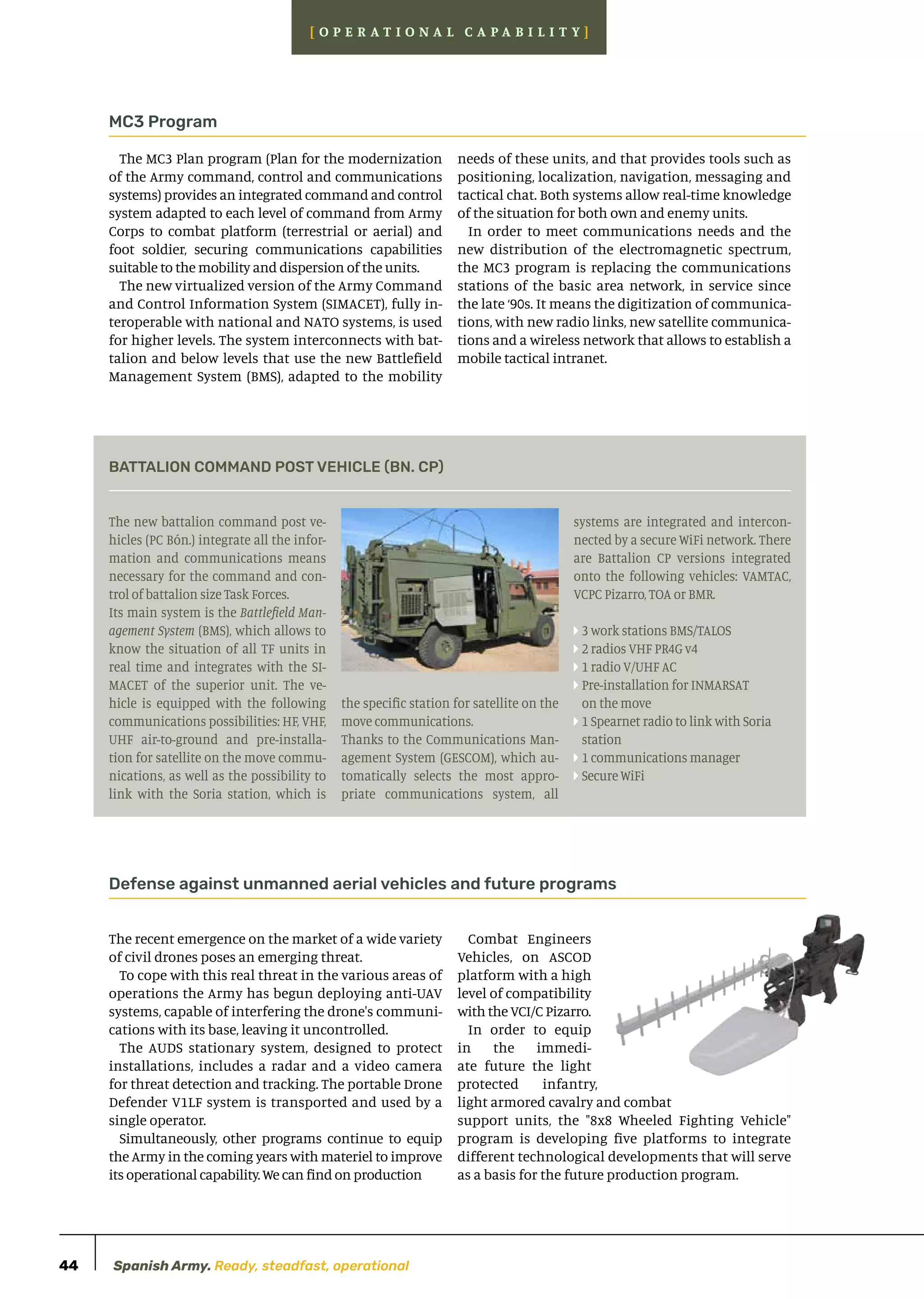 Spanish Army 2018 Status Seport | PDF