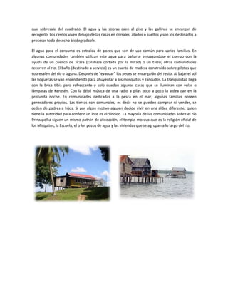 Los Misquitos | DOCX