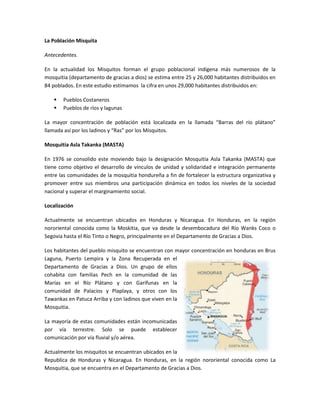 Los Misquitos | DOCX