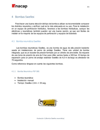 Perno Swellex Labores mineras de Fortificación | DOCX