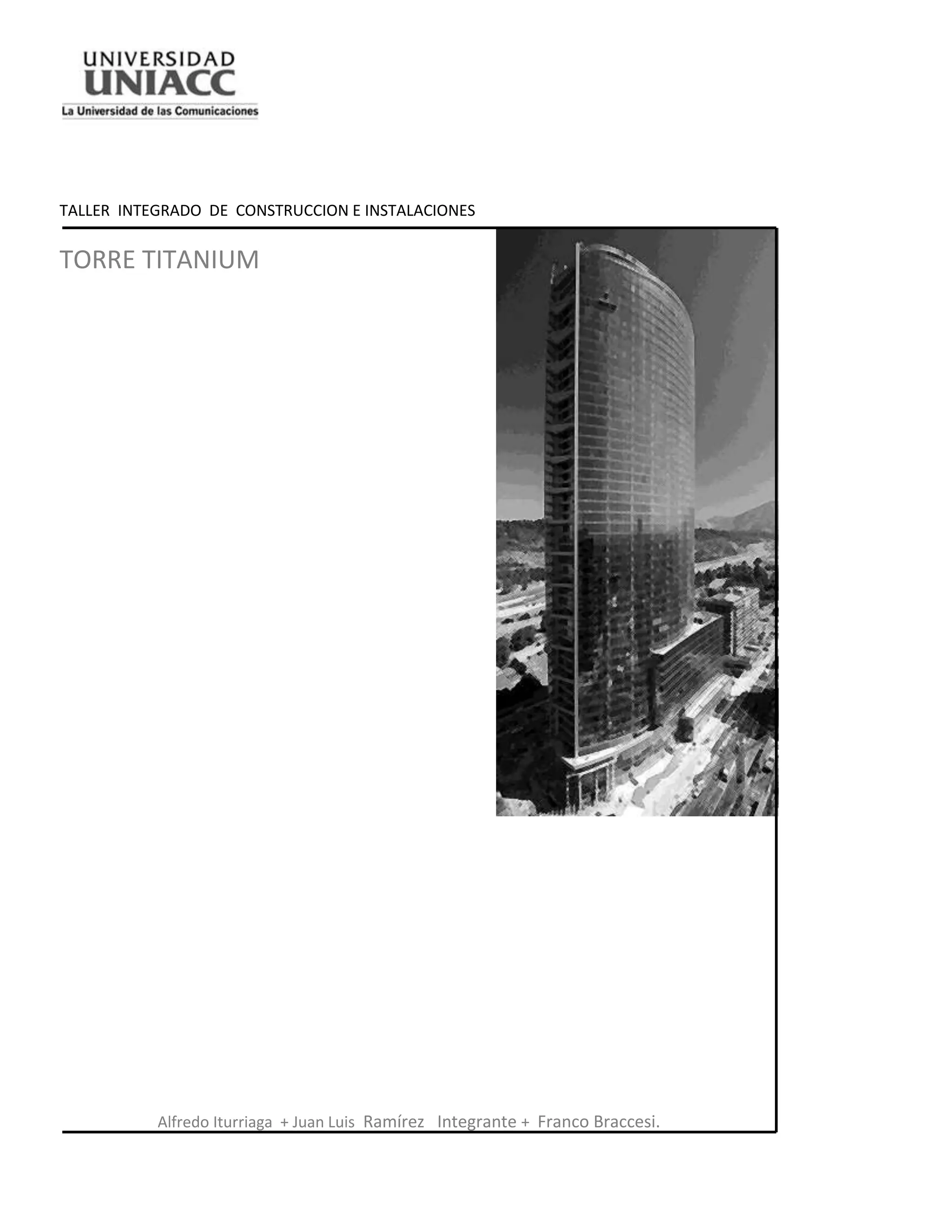 Informe torre titanium | DOCX