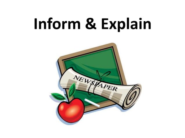 Inform & Explain | PPT