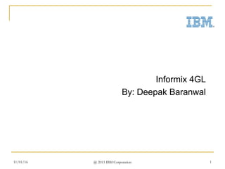 Informix | PPT