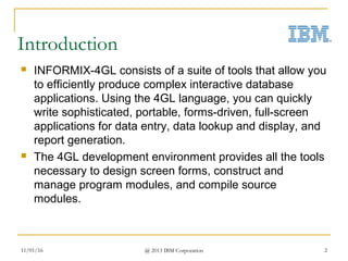 Informix | PPT