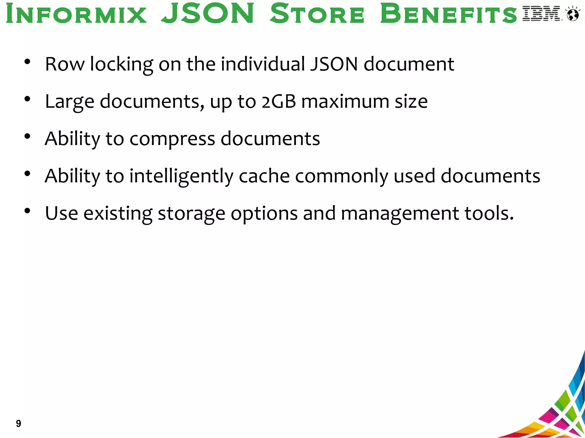 Informix SQL & NoSQL -- for Chat with the labs on 4/22 | PPT