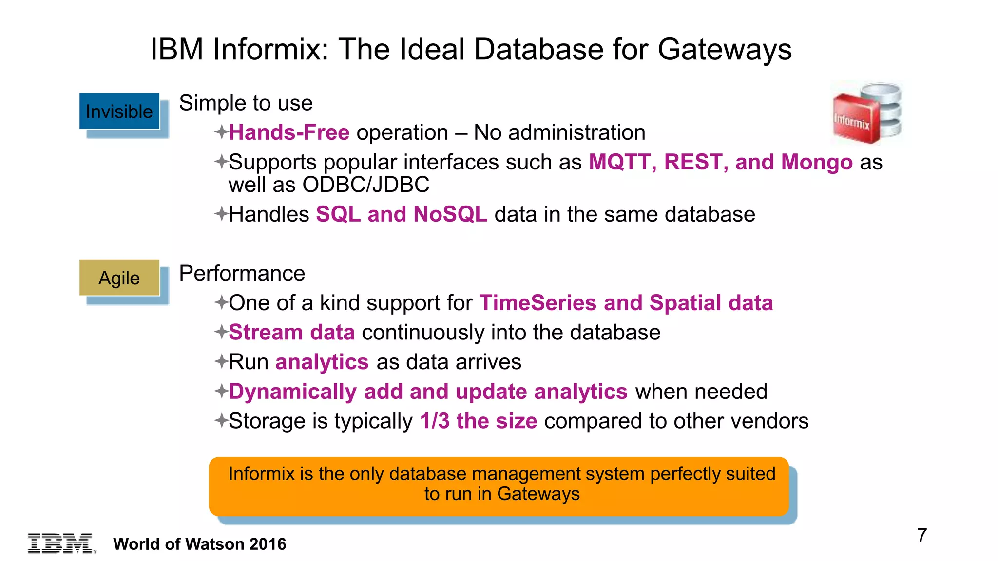 Informix - The Ideal Database for IoT | PPTX