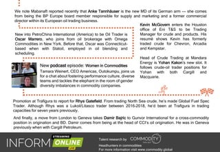 Commodity Inform Newsletter. Oil Focus. Nov '21 | PPTX | Commodities | Economy