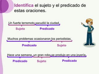 Diferencias Entre El SUJETO Y El PREDICADO De Una Oración, 54% OFF