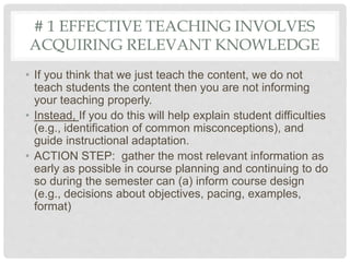 Inform teaching and course design | PPTX