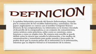 Informática | PPTX