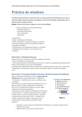 Informática 1. práctica de windows | PDF