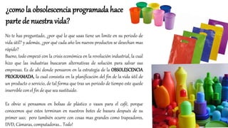 Obsolescencia Programada | PPTX