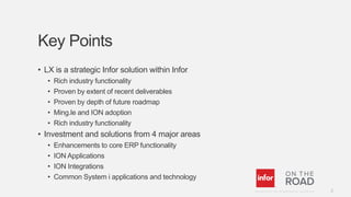 Infor on the Road 2013 ERP LX | PDF