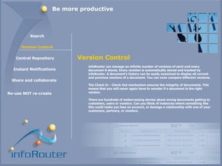 Inforouterproducttour V7 | PPT