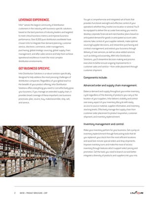 Infor SX.e Functional Areas Brochure